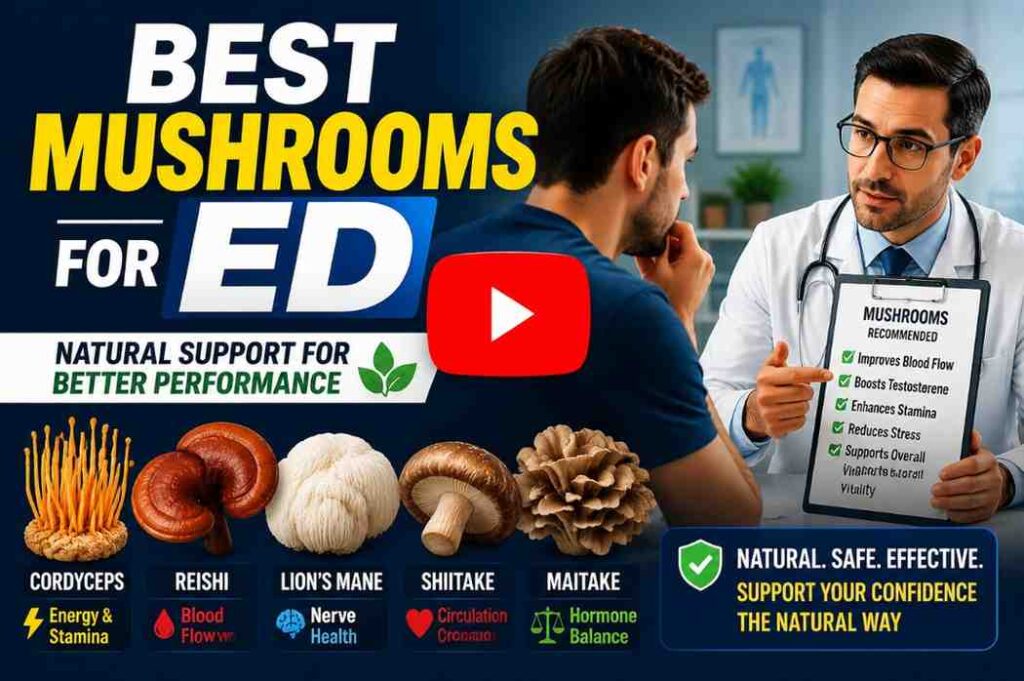 Best Mushrooms for ED: Improve Circulation & Sexual Health
